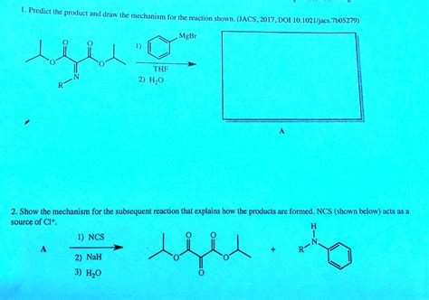 SOLVED: Predict the product and draw the mechanism for the reaction ...