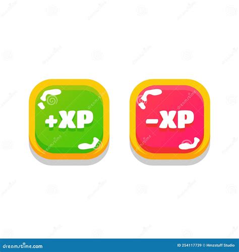 Big Set Buttons For Games And App Wooden Game UI Kit Match 3 Stock