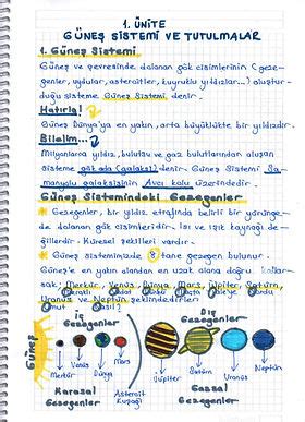 6 SINIF FEN DERS NOTLARI FENCİANNEM