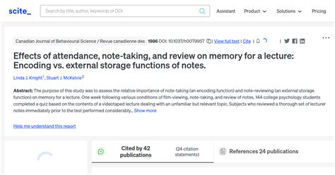 Effects Of Attendance Note Taking And Review On Memory For A Lecture Encoding Vs External