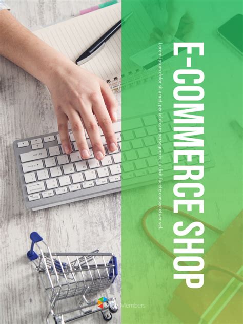 E Commerce Shop Ppt Templates Simple Design