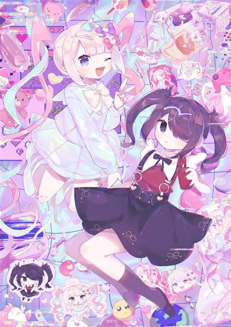 超级天使和糖果插画师モズ的主播女孩重度依赖插画图片 Bobopic