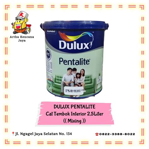 Jual DULUX PENTALITE ANTI BACTERIAL Liter Mixing Shopee Indonesia