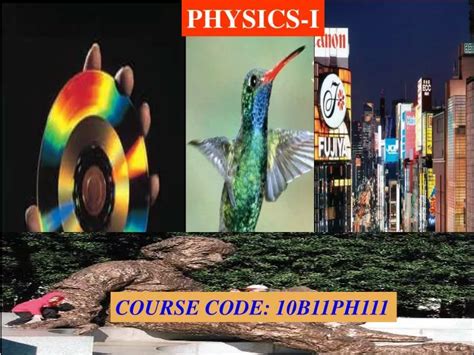 PPT PHYSICS I PowerPoint Presentation Free Download ID 2333047