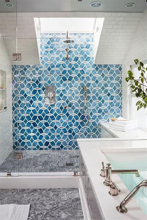 A Bold Trend Alert Geometric Tiles The Haven Bathroom Inspiration