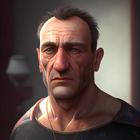 Premium AI Image 3D Rendering Of A Male Cyborg With His Eyes Closed