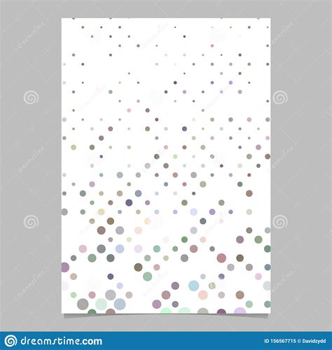 Multicolored Dot Pattern Brochure Background Vector Stationery Design Stock Vector