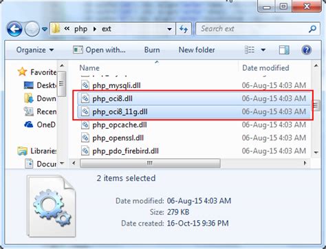 php oracle config oci oci8 xampp web server