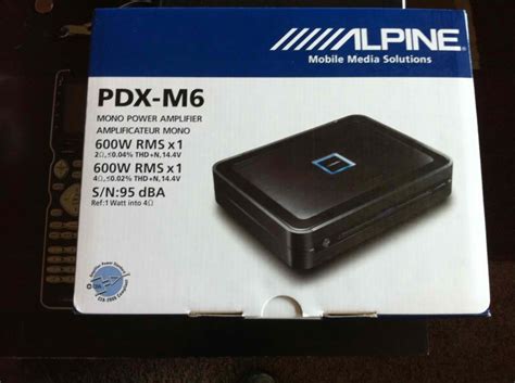 Demac Audio House ALPINE PDX M6 600W RMS PDX SERIES MONOBLOCK DIGITAL AMPLIFIER RM 1290