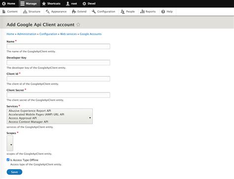 Installation And Configuration Google Api Php Client Drupal Wiki