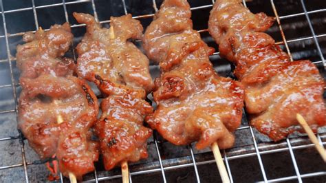 泰国著名街头小吃泰式烤猪肉，学会了就能去摆摊了！汤匙