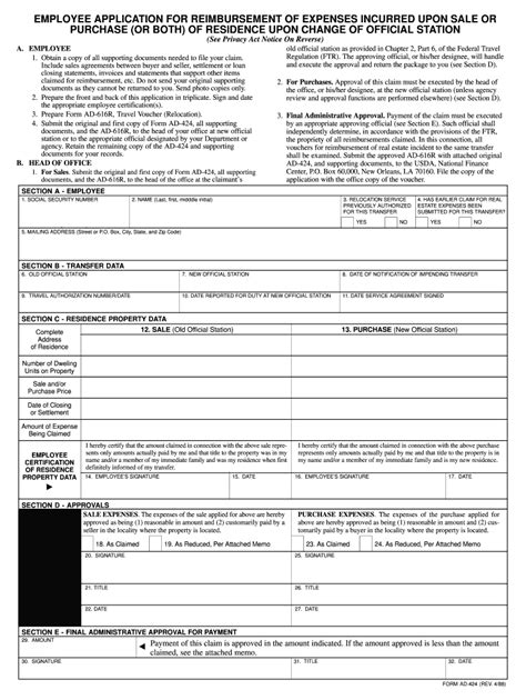 Employee Application For Reimbursement Of Aphis Aphis Usda Form Fill