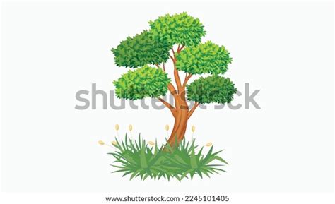 Tree Grass Design Eps Vector Stock Vector Royalty Free 2245101405 Shutterstock
