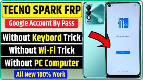 Tecno Spark Mobile Frp Unlock Google Account Bypass Without PC Withour Kewbord Trick Wifi