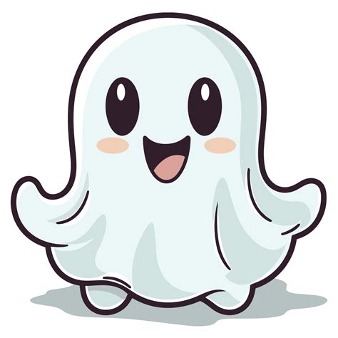 Beautiful Cute Halloween Ghost Ai Generative 32874094 Png