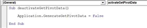 Disable Or Enable GetPivotData How To Excel At Excel