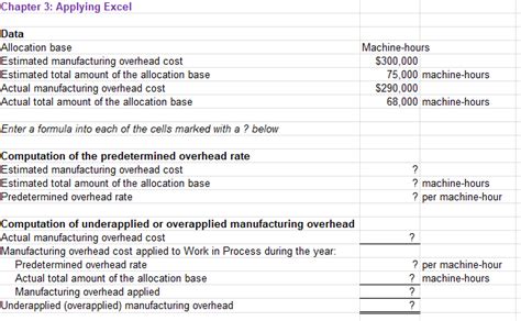 Answer The Question Marks In The Excel Sheet Below Chegg Com
