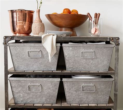 Galvanized Bin Storage At Christy Calvin Blog