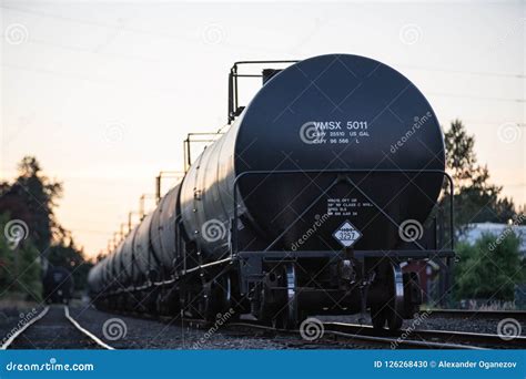 Black Fluid Transport Cart On The Rails Stock Photo Image Of Fluid
