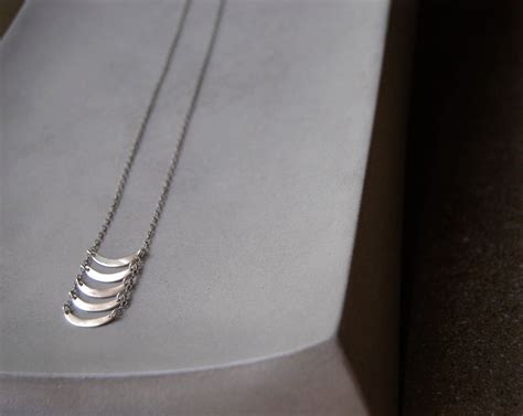 Lunar Eclipse Necklace Five Crescent Moon Shapes Etsy