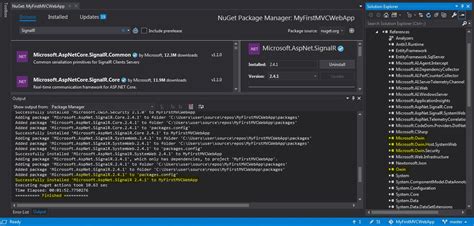 How To Install SignalR In MVC