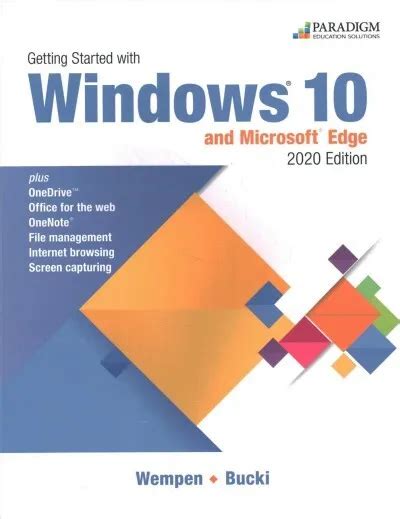GETTING STARTED WITH Windows 10 And Microsoft Edge 2020 Paperback By