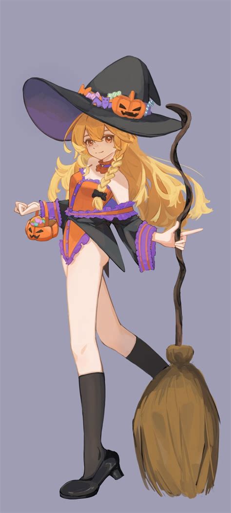 Hirachill16 Kirisame Marisa Touhou Absurdres Highres 1girl Alternate Costume Ass Bat Hat