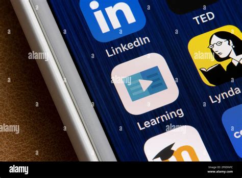 Linkedin Learning App Icon Is Seen Next To App On An Iphone Has Been