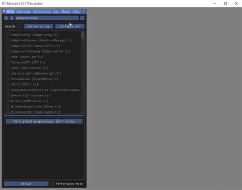 Add Filter To Preset Selector Pull Request Crosire Reshade