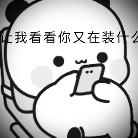 熊猫一二黑化证我看看你又在装什么表情包图片gif动图 求表情网 斗图从此不求人