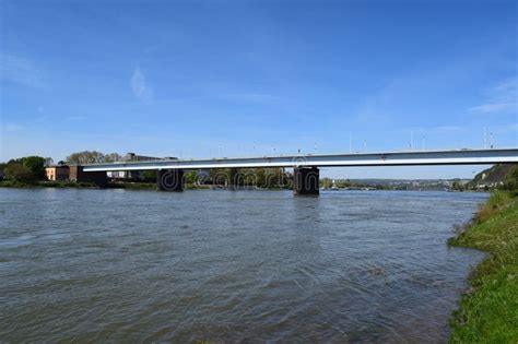 Koblenz Germany the Old Pfaffendorfer Brücke before the New One Was Built Stock