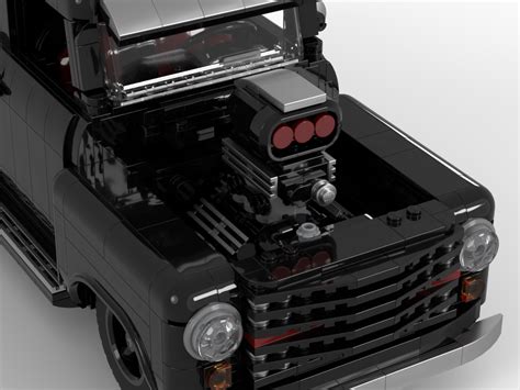 Lego Moc Us Pickup Truck Hot Rod 10290 Mod By Linse Rebrickable
