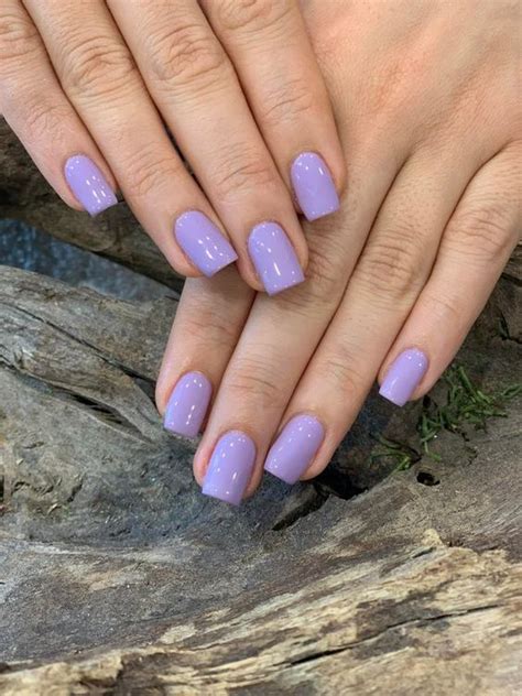 Пастельно бузковий манікюр Lilac Nails Purple Acrylic Nails