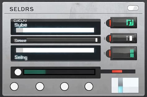 Slider Bars For Digital Panel Settings Premium Ai Generated Image