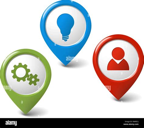 Set Of Round D Pointers Stock Vector Image Art Alamy