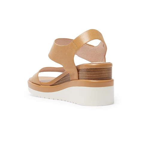 Iris Wedge In Light Tan Leather Iris Wedge In Light Tan Leather