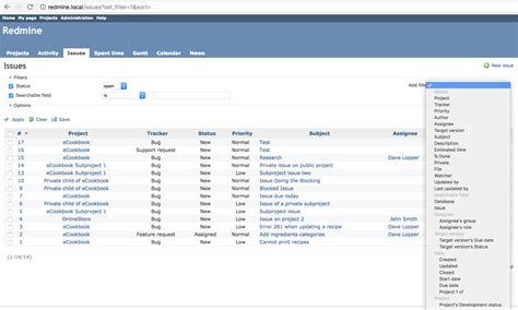 Customfieldsinfilterspng Redmine