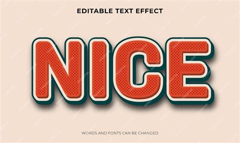 Premium Vector Editable Retro Text Effect