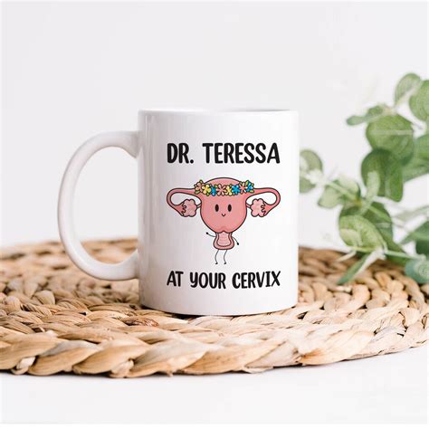Personalized Obgyn Mug Dr Custom Name At Your Cervix Coffee Cup Fu