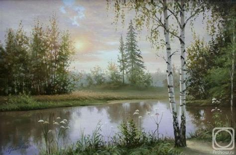 Чувашев Олег. Летний рассвет: | Пейзажи, Картины, Картины маслом