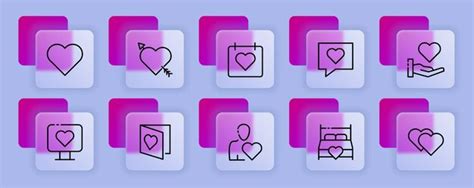 Premium Vector Meeting Website Set Icon Like Heart Sympathy
