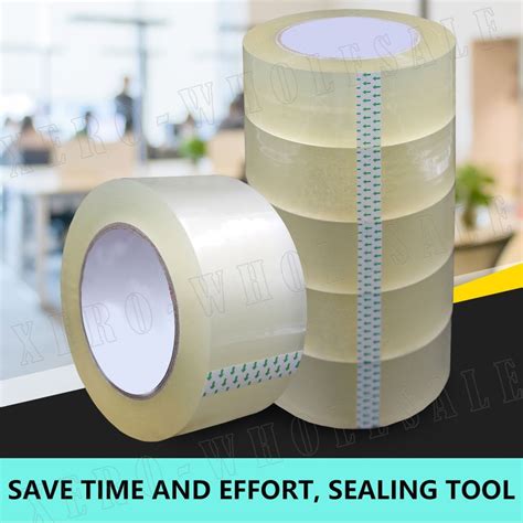 Packing Tape 36 Rolls Packaging Boxes Cartons Clear Sticky Sealing Tape