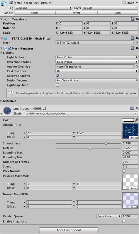 Deriving Transparency From Alpha Channel Of Albedo Texture In Surface