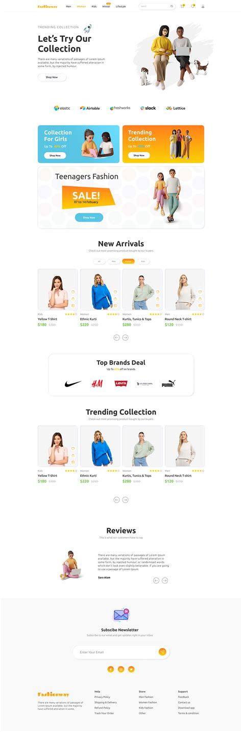 fashion website uiux design on behance