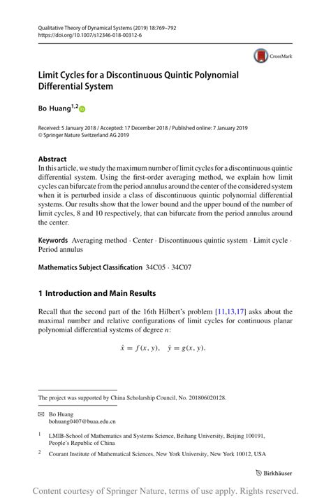 Limit Cycles For A Discontinuous Quintic Polynomial Differential System