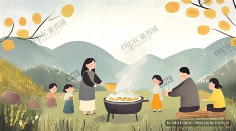 Ai创作图秋游野炊 郊外野炊 春游野炊 户外烧烤插画 野外野炊 踏春野炊活动 寒食节插画 寒食祭祀 休闲野炊 野外野炊活动 扫墓祭祖 祭祖节 祭祖插画 上坟祭祖 郊外野餐插画 昵图网