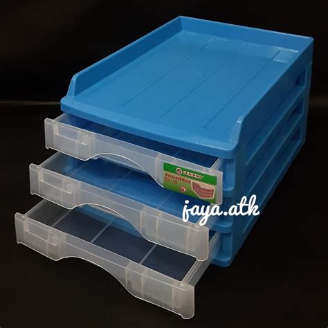 Jual Rak Kertas Dokumen 3 Susun Meja Tingkat 3 Susun Plastik Letter
