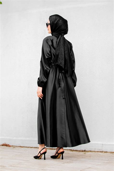 Nude Saten Mevlana Tesettür Abiye