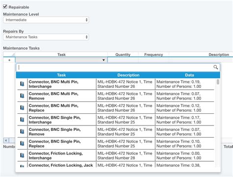 Mil Hdbk 472 Maintainability Software With Maintenance Tasks Library